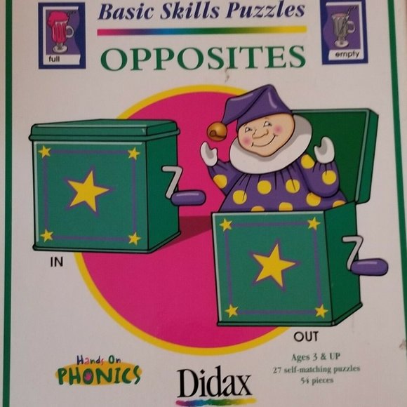 Toys | Didax Opposites Basic Skills Puzzle | Poshmark